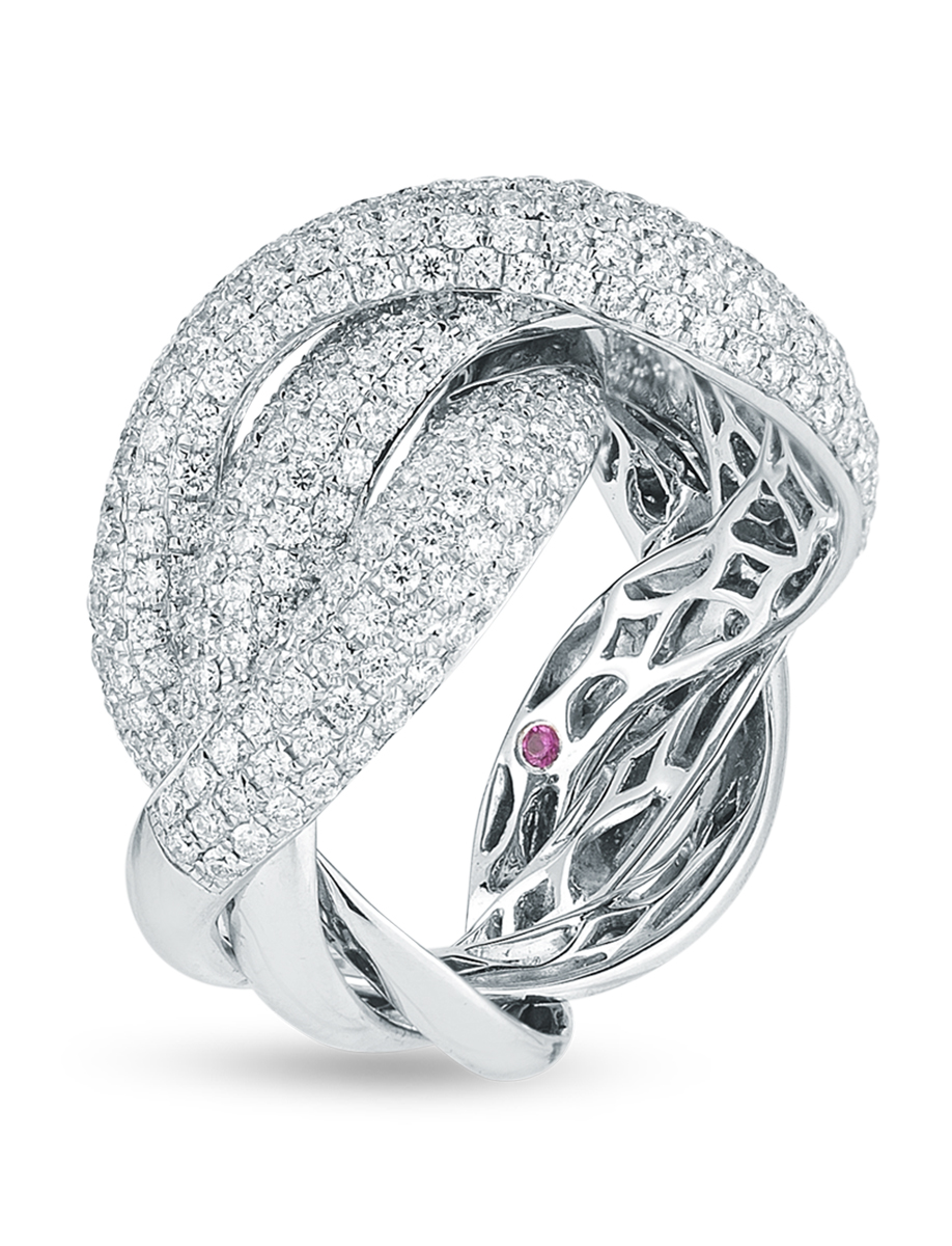 Feldmar Vault Roberto Coin Vault Roberto Coin Twist Ring with Diamonds ...