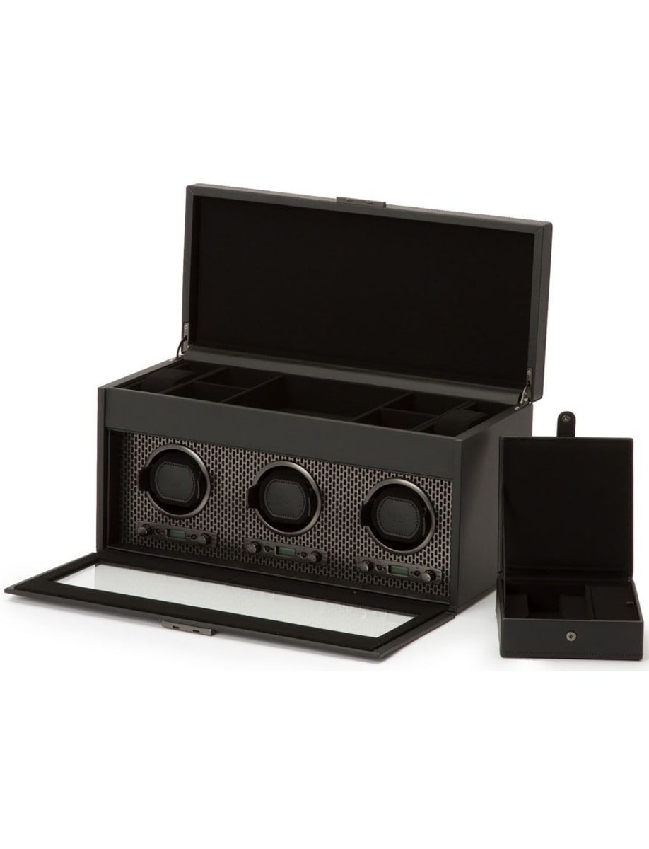 Wolf Triple Watch Winders Axis Triple Watch Winder With Storage ...
