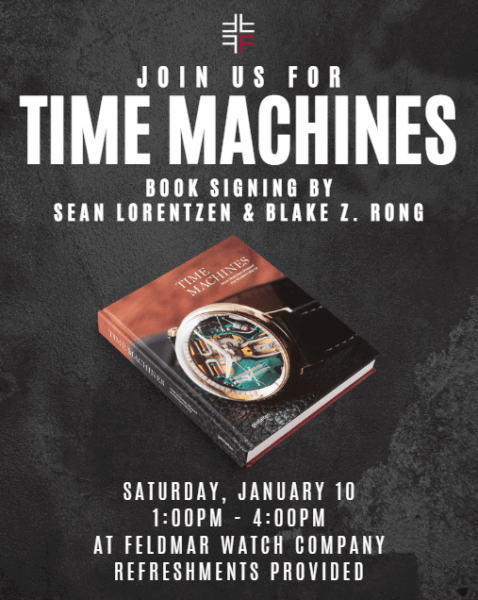 Time Machines Book Signing Event | Feldmar Watch Co.